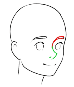 Comment dessiner un nez Manga,