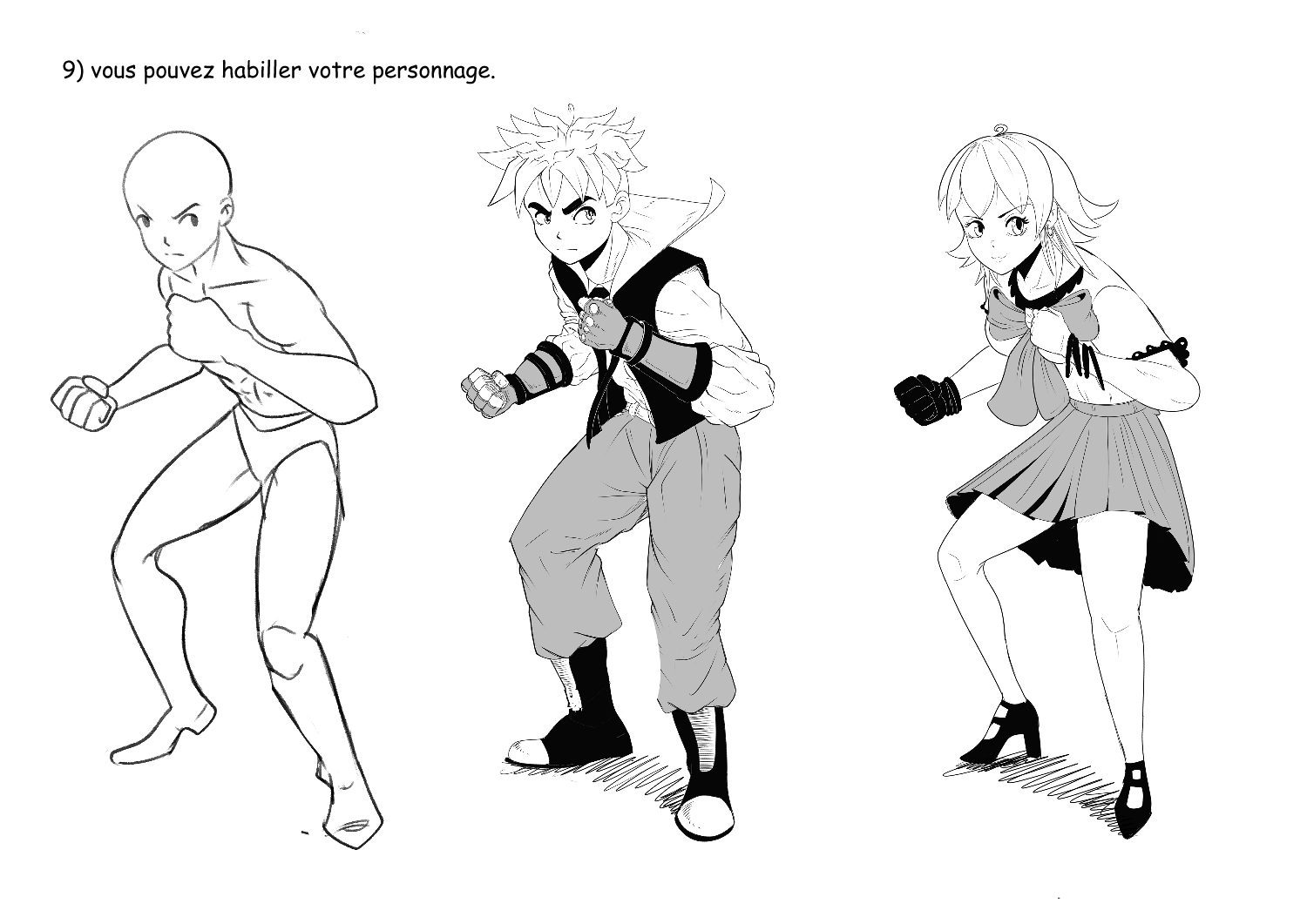 "Comment dessiner un personnage de manga"